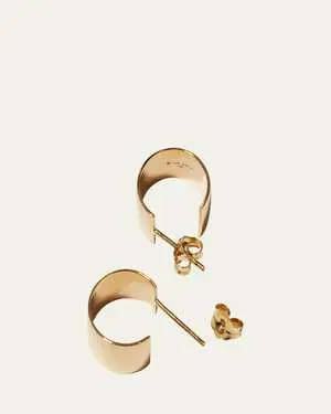 Lana Jewelry 13mm 14k Vanity Hoop Earrings