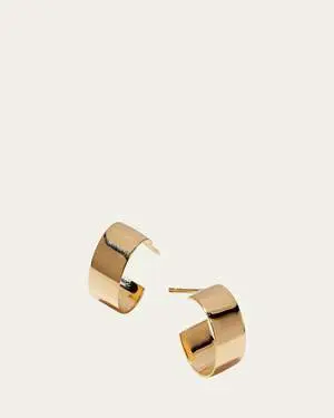 Lana Jewelry 13mm 14k Vanity Hoop Earrings