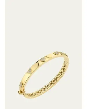 SYDNEY EVAN 14k Heart Bangle