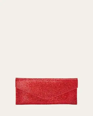 Judith Leiber Envelope Beaded Clutch