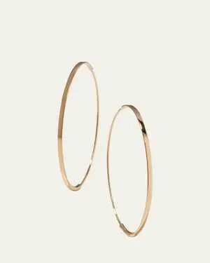 Lana Jewelry 14k Yellow Small Flat Magic Hoop Earrings