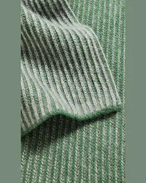 Bergdorf Goodman Ribbed Cashmere Scarf - Grngry