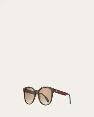 Gucci Round Frame Acetate Sunglasses