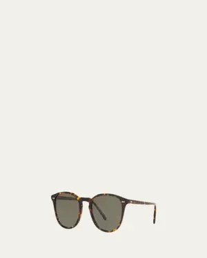 Oliver Spencer Forman Square Polarized Sunglasses - Dark Green