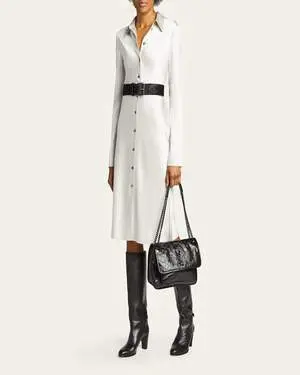 Saint Laurent Niki Medium Flap Shoulder Bag - Black