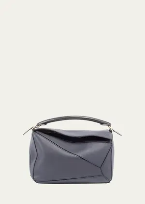 Loewe Loewe Puzzle Small Bag In Leather Blue