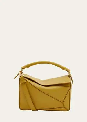 Loewe Loewe Puzzle Small Bag In Leather Bright Ochre