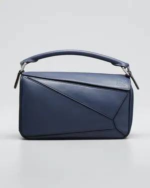 Loewe Loewe Puzzle Small Bag In Leather Ocean