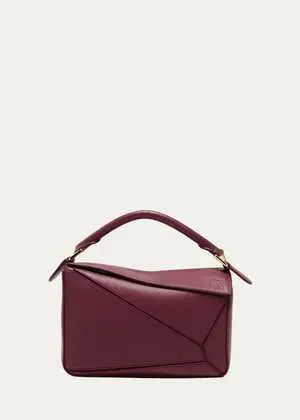 Loewe Loewe Puzzle Small Bag In Leather Wild Berry
