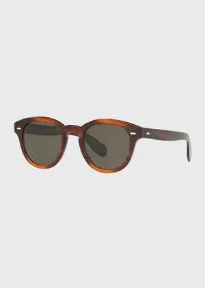 Oliver Spencer Oliver Peoples Cary Grant Oval Acetate Sunglasses One-color