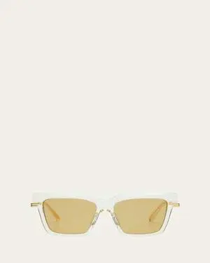 Bottega Veneta Bottega Veneta Acetate Cat-Eye Sunglasses Btv Green