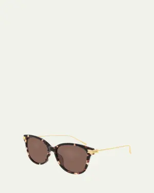Bottega Veneta Bottega Veneta Acetate Cat-Eye Sunglasses Havana