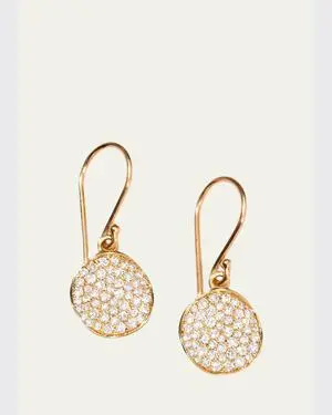 Ippolita Small Hammered Cascade Earrings In 18k Gold With Diamonds - Diamond