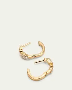 SYDNEY EVAN 14k Diamond Huggie Earrings