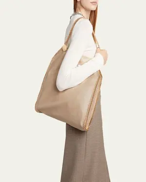 Stella McCartney Falabella Small Vegan Leather Tote Bag - Black