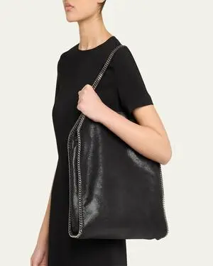 Stella McCartney Falabella Small Vegan Leather Tote Bag - Black