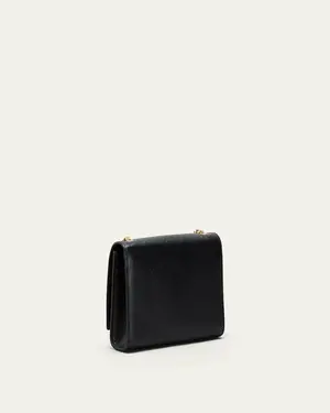 Saint Laurent Kate Small Shoulder Bag In Grained Leather - Black
