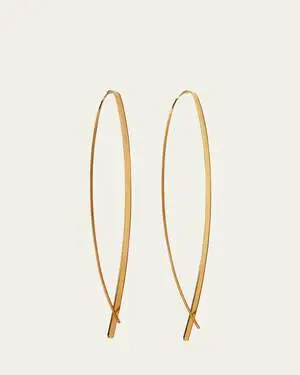 Lana Jewelry 14k Elite Upside Down Hoop Earrings - Gold