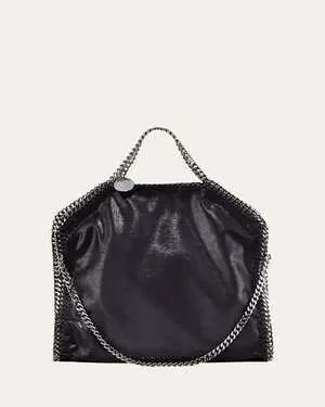 Stella McCartney Falabella Shaggy Deer Tote Bag - Black