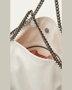 Stella McCartney Falabella Shaggy Deer Tote Bag - Black