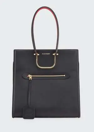 Alexander McQueen The Tall Story Tote Bag - Black/red