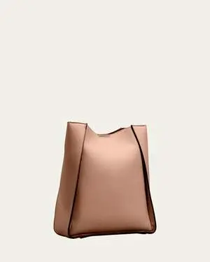 Stella McCartney Mini Logo Bucket Crossbody Bag - Moss