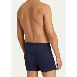 Hanro Sporty Mercerized Cotton Boxers - Black