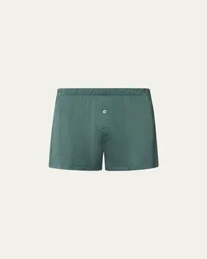Hanro Sporty Mercerized Cotton Boxers Herbal Tea