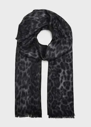 Sofia Cashmere Cashmere Ombre Scarf Graphite/gray