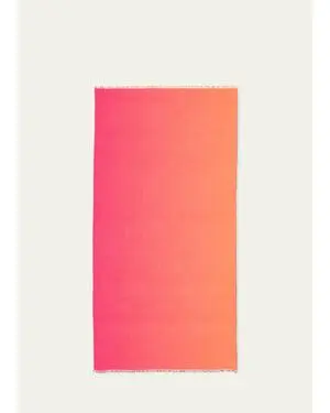 Sofia Cashmere Cashmere Ombre Scarf - Pink/orange
