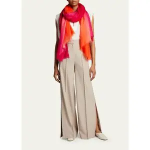 Sofia Cashmere Cashmere Ombre Scarf - Pink/orange