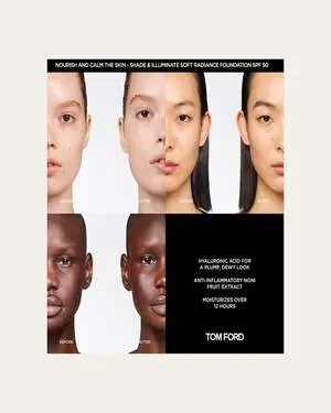 TOM FORD 1 Oz. Shade And Illuminate Soft Radiance Foundation Spf 50 - 12.5 Walnut