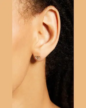 SYDNEY EVAN 14k Diamond And Yellow Sapphire Lemon Earring
