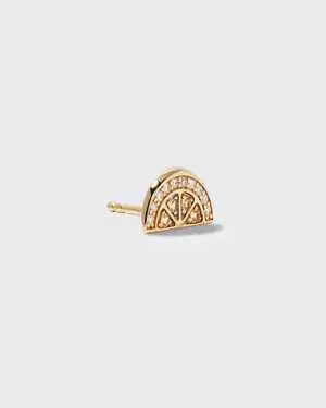 SYDNEY EVAN 14k Diamond And Yellow Sapphire Lemon Earring