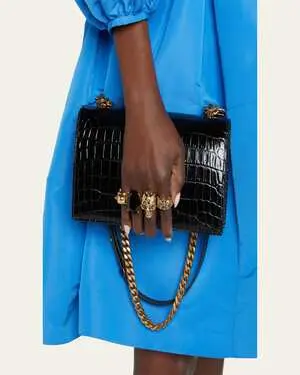 Alexander McQueen Jeweled Satchel Bag