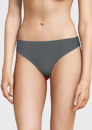 Chantelle Soft Stretch Microfiber Thong Chambray-1a