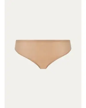 Chantelle Soft Stretch Microfiber Thong Coffee Lat
