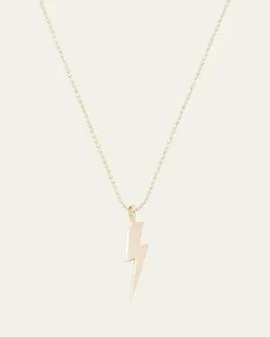 SYDNEY EVAN 14k Lightning Bolt Pendant Necklace - Gold