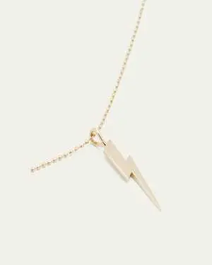 SYDNEY EVAN 14k Lightning Bolt Pendant Necklace