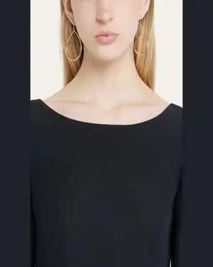 Ippolita Sculpted Open Teardrop Hoop Earrings