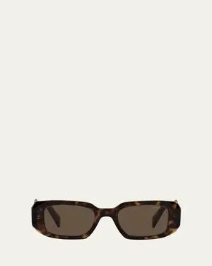 Prada Rectangle Sunglasses Dark Brown