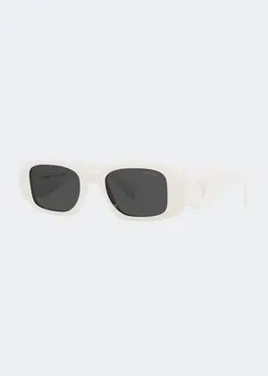 Prada Rectangle Sunglasses Talc