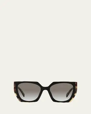 Prada Rectangle Sunglasses Tortoise / Black