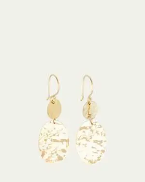 Ippolita Crinkle Hammered Crazy 8 Earrings In 18k