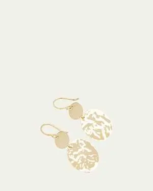 Ippolita Crinkle Hammered Crazy 8 Earrings In 18k