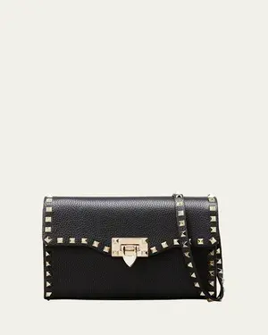 Valentino Garavani Rockstud Medium Shoulder Bag - Black