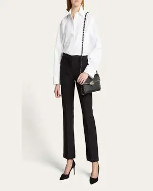 Valentino Garavani Rockstud Medium Shoulder Bag - Black