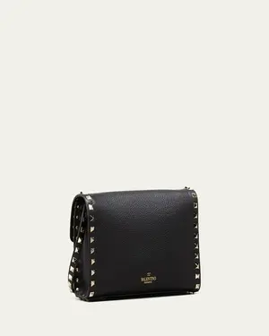 Valentino Garavani Rockstud Medium Shoulder Bag - Black