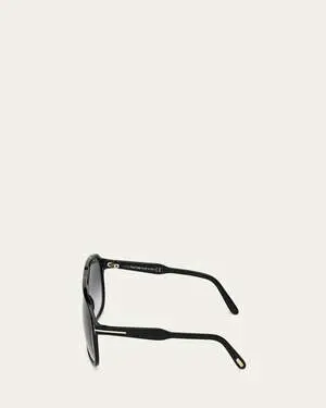 TOM FORD Raoul Gradient Aviator Sunglasses - Black