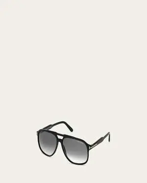 TOM FORD Raoul Gradient Aviator Sunglasses - Black